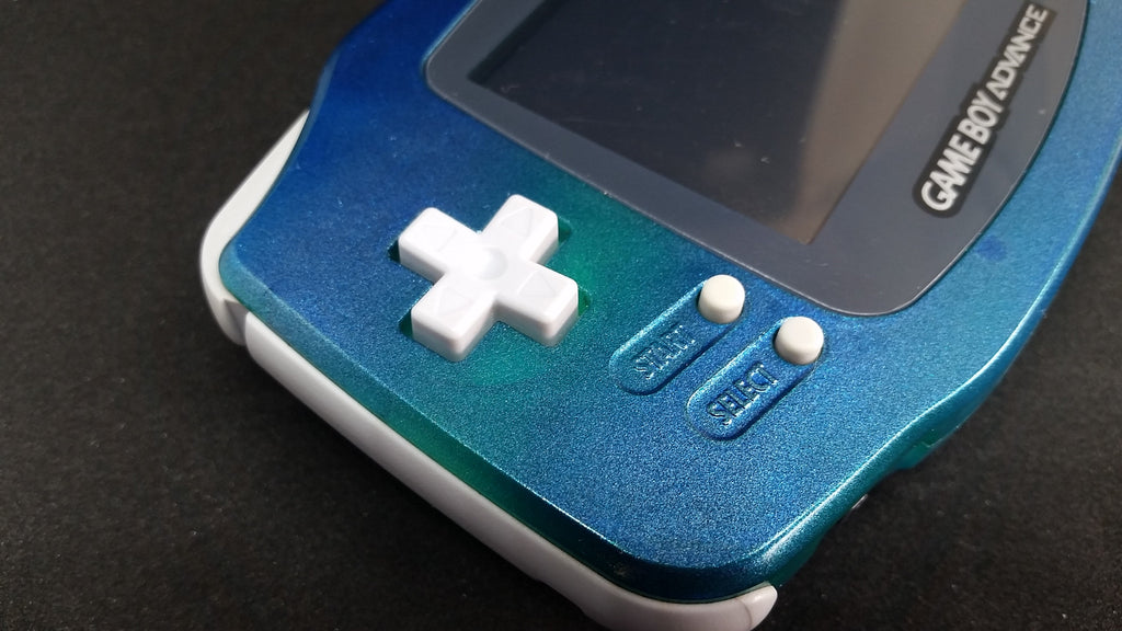 Custom Gameboy advance - metallic green/blue – Geek Inventory